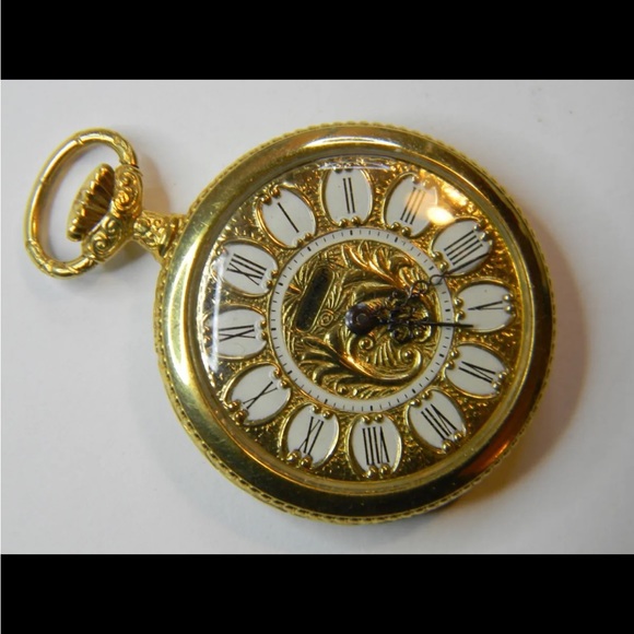 Antique | Other | Vtg Sovereign Gold Plated Ladies Pocket Watch Antique ...